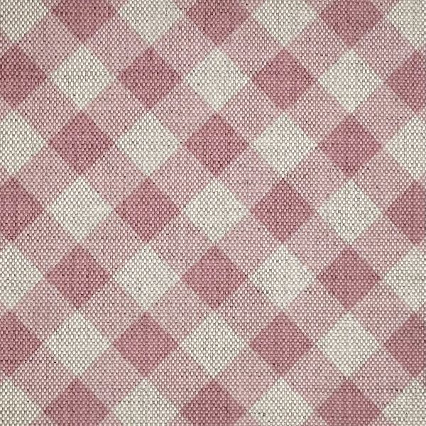 Gingham Check Raspberry & Cream – Uptown Drapes
